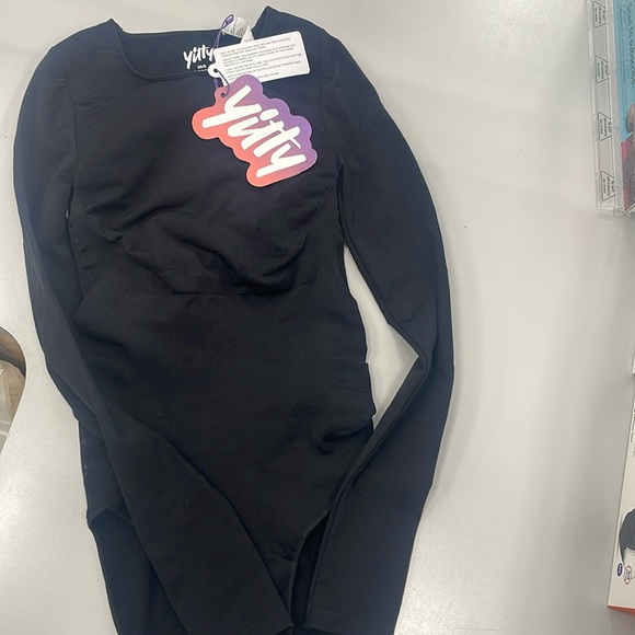 YITTY | Tops | Yitty Blaxk Nearly Naked Shaping Long Sleeve Bodysuit ...